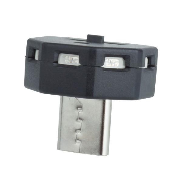 コネクタ形状：USB Type-C電圧＆電流(最大)：DC 5V / 0.15A電力(最大)：0.5W材質：PC ＋ ABS 他重量(約)：2g個数：1個製造国：中国【注意事項】※日本語説明書や画像の撮影用小物は付属しておりません。※取り付...