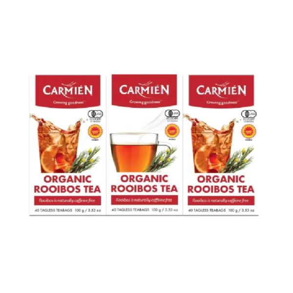 【商品名】オーガニック ルイボスティー【原材料名】有機ルイボス茶【内容量】120袋（40袋×3箱）【原産国名】南アフリカ【商品説明】カーミエン オーガニック ルイボスティー 300g(120袋)です。女性を中心に人気が高いルイボスティー。飲...