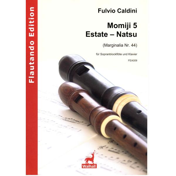 現代イタリアの作曲家フルヴィオ・カルディーニ（1959〜）の「Momiji」という6曲の連作。各曲毎に、1:“l colori del cuore” (心の色) 2:“Omoide”(思い出) 3:“Ricordi come foglie ...