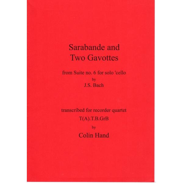 J.S.バッハの無伴奏チェロ組曲第6番から、「サラバンドと2つのガボット」のリコーダー編曲版です。「Hallam Suite」「Fenland Suite」等の作品で知られる、C.ハント(Colin Hand）による編曲です。ご存じチェロの...