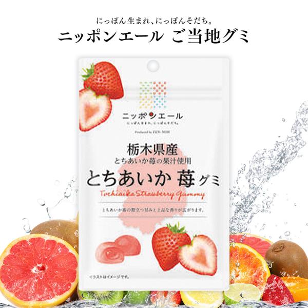 【製品の特長】●ニッポンエールは、「日本全国47都道府県から届けられる日本産のたべものに、そしてにっぽんに、　ここからエールをおくろう。」をコンセプトに誕生したブランドです。●にっぽん生まれ、にっぽん育ち。国産素材の果実グミ●自宅でご当地グ...
