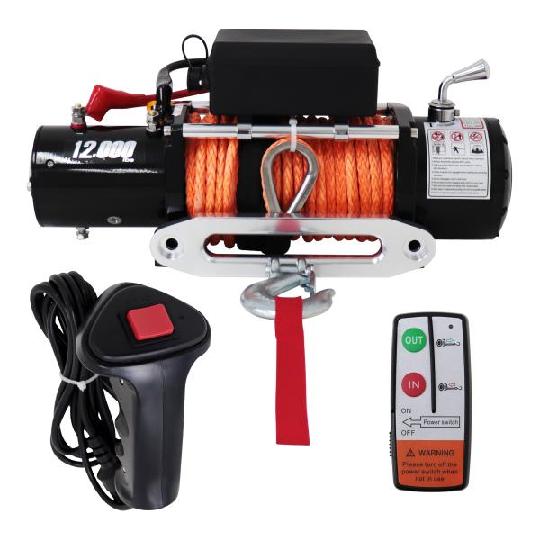 最大牽引力12000kg！超強力パワーモデル！ジェットスキー、ボートや重量物を引き上げる際にとても便利な電動ウインチです。カー電源対応！車のDC12Vバッテリーに繋げて使用します。半永久的使用可能なマグネット式モーターを採用。積荷が傷つきに...
