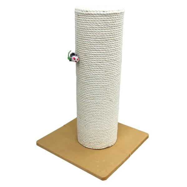 ポール型 猫用爪とぎこんな飼い主さんにオススメです!★壁や家具を傷付けたくない★どうせなら丈夫な爪とぎがいい★爪とぎ以外の機能も欲しい！★お部屋から浮いてほしくない【仕様】本体重量：4kg使用素材：麻、ポリエステル【セット内容】おもちゃ付き...