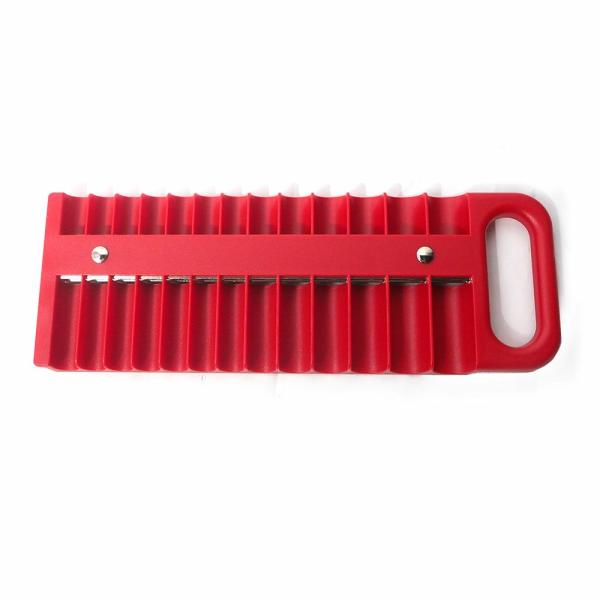 ワールドインポートオリジナルのマグネットソケットホルダーです工具の中でも特に使用頻度の高いソケットを工具箱の中で綺麗に整理整頓出来るホルダーですシャロータイプとディープタイプの2種類のソケットを同ホルダーに纏められるので便利です通常の縦に置...