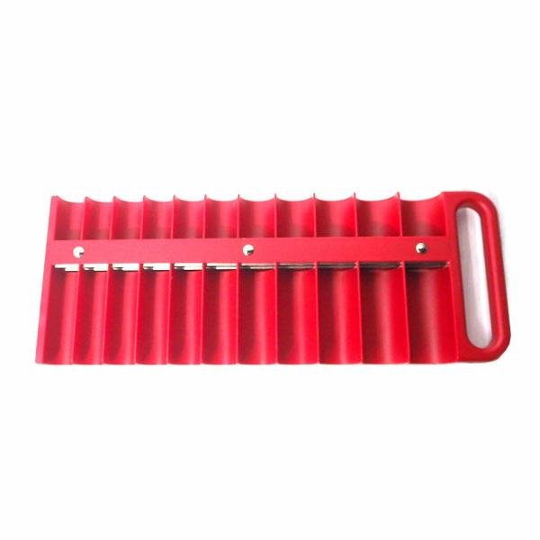 ワールドインポートオリジナルのマグネットソケットホルダーです工具の中でも特に使用頻度の高いソケットを工具箱の中で綺麗に整理整頓出来るホルダーですシャロータイプとディープタイプの2種類のソケットを同ホルダーに纏められるので便利です通常の縦に置...