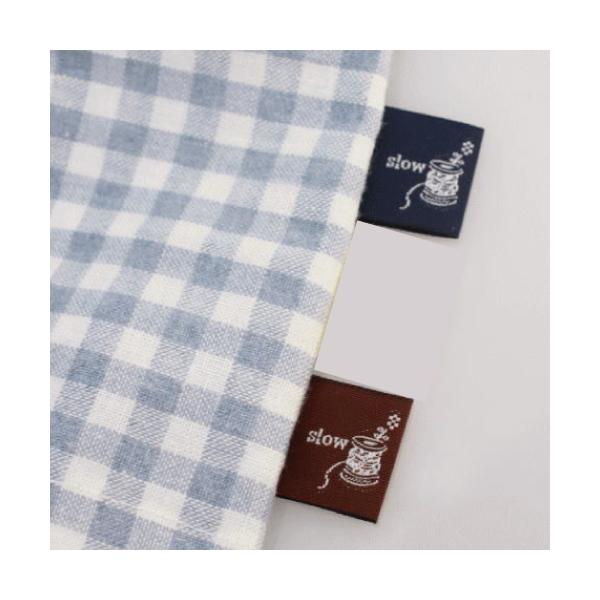 当店オリジナルの刺繍挟みタグ（ピスネーム）です。半分に折り曲げ、ポケットや洋服・小物などの脇に挟み込んでご利用ください。*裏側は無地です。*クリーム色が在庫切れのため、こちらは、紺３枚、茶３枚の６枚セットです。セット：各色3枚×2種　合計6...