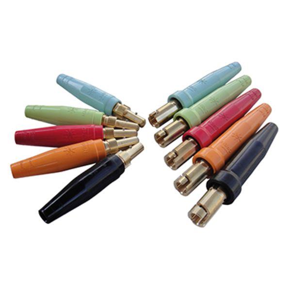 （株）阪口製作所使用可能電線：２２〜３８スケ電線止め方式：ネジ止め金具形状：２０mm・３溝全長：２２０mm重量：２８０g入数：１セット付属品：ホローネジ（４個）・銅管（２個）・六角レンチ（１個）溶接ケーブルの接続に使用する二次側専用ケーブル...