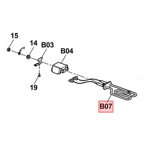 【対応機種】・NP-TCR5-W・NP-TCR4-W / NP-TCM4-W / NP-TCB4-W※画像 B07 ヒータ(完 のみ販売