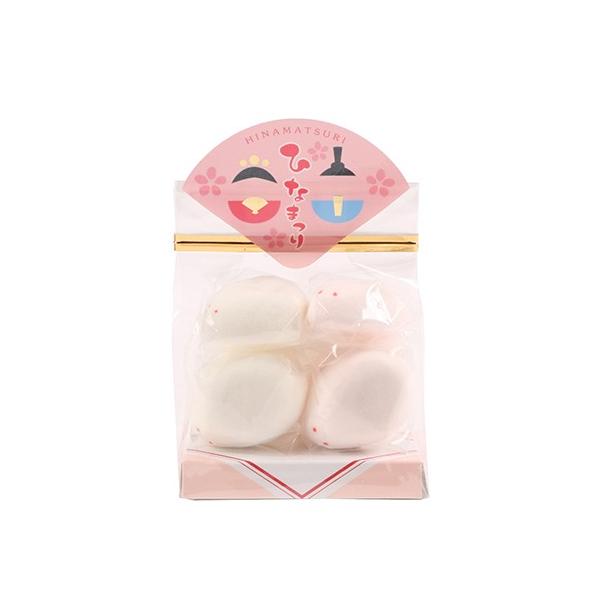 紅白のうさぎマシュマロのひな祭り用お菓子です。
