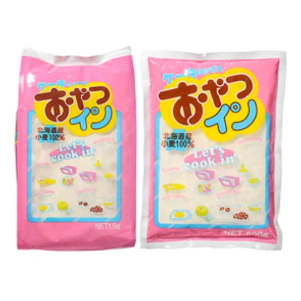 北海道産小麦粉使用のホットケーキミックスです。ホットケーキのほかドーナツ、蒸しパンに。