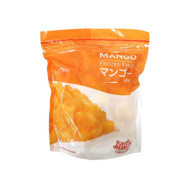 【冷凍便でのお届けとなります】ペルー産アップルマンゴーの中でも特に甘味の強い「ケント種」を使用しています。直径約25mm程度のチャンク。