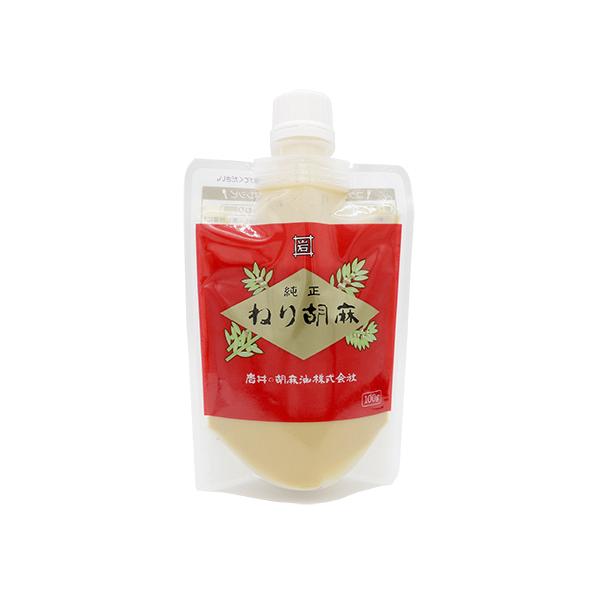 純良な白胡麻を丹念に練り上げました純正ねり胡麻です。