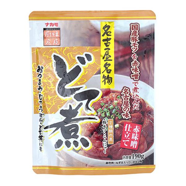冬季のみじっくり味噌で煮込んだ名古屋の味。2種類（豚モツ、こんにゃく）の具入りです。