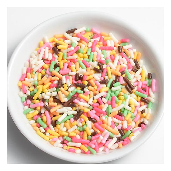 *この商品は業務用です。鮮やかな5色のチョコスプレーです。洋菓子やアイスクリームなどのトッピングに。