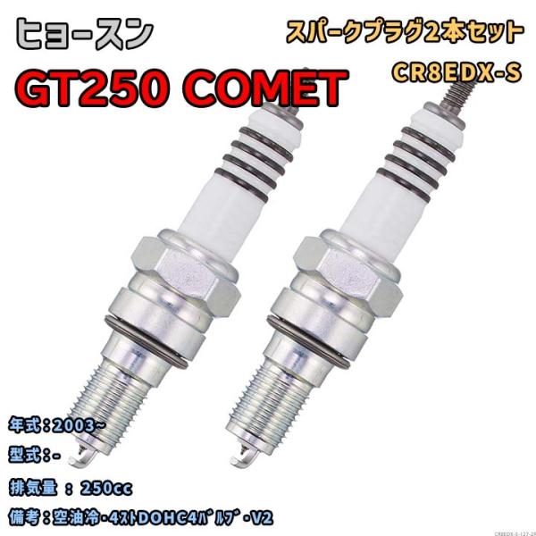 商品種別 スパークプラグメーカー NGKシリーズ MOTODXプラグ品番 CR8EDX-Sセット本数 2【参考取付車種】メーカー ヒョースン車種名 GT250 COMET排気量 250型式 -年式 2003~仕様 空油冷・4ストDOHC4バ...