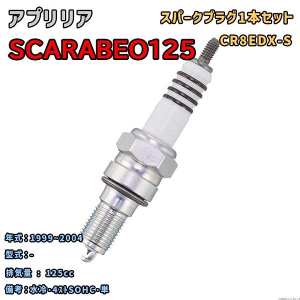 商品種別 スパークプラグメーカー NGKシリーズ MOTODXプラグ品番 CR8EDX-Sセット本数 1【参考取付車種】メーカー アプリリア車種名 SCARABEO125排気量 125型式 -年式 1999~2004仕様 水冷・4ストSOH...