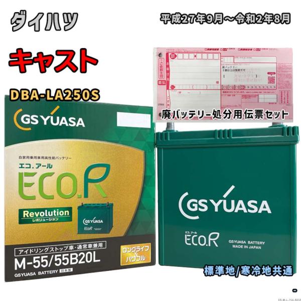 GSユアサ製国産カーバッテリー　ER-M-55/55B20L商品名記載の車両に適合する「M-42タイプ」のバッテリーとなりますが、同一の年式、型式であっても諸仕様の違いにより適合バッテリーが異なる場合がございます。当商品ページは新車装着時の...