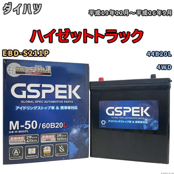 商品名 バッテリーメーカー GSPEKシリーズ Wシリーズ品番 W-M50PL互換性バッテリーサイズ M-42 / M-44 / 36B20L / 38B20L / 40B20L / 42B20L / 44B20L / 55B20L【参考取...