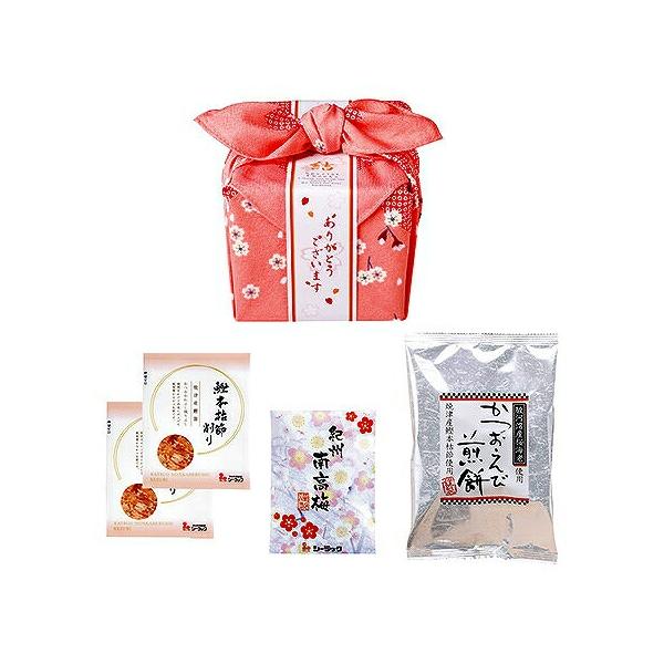 華ゆい１０Ｂピンク 110649 かつお節 かつおえび煎餅 紀州南高梅【オールシーズン贈り物】商品情報サイズ かつおえび煎餅×1、焼津産かつお本枯節削り×2、紀州南高梅×1袋原産国 日本賞味期限 製造日から7ヶ月アレルギー 小麦・えび補足 ...