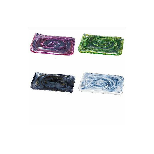 石塚硝子 ISHIZUKA GLASS アデリアグラス ADERIA GLASS 津軽びいどろ SHIKI rectangle plate 角皿 spring F71125 summer F71126 autumn F71127 winte...