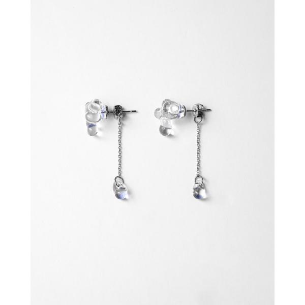 城戸真亜子×HARIO Lampwork Factoryコラボレーションアクセサリー ハリオ ピアス Hamorebi HAKD-HB-P【ポイント5倍中!】商品情報仕様 ガラス大きさ 上14×12・下Φ4×7(mm)　チェーン長さ 20(...