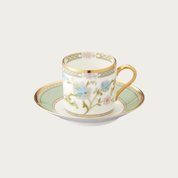 Noritake ノリタケ ヨシノ コーヒー碗皿(グリーン) コーヒーカップ＆ソーサー 125ml Y59881/9983 9983J/Y59881【オールシーズン贈り物】商品情報サイズ 【カップ】口径：約6.2cm、長径(取っ手含)：約8...