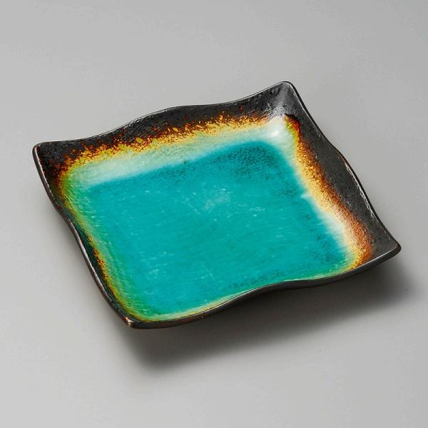 陶里 第31集 緑彩９．０正角皿 36704-63123.5×23.5×4.2cm23.5×23.5×4.2cm