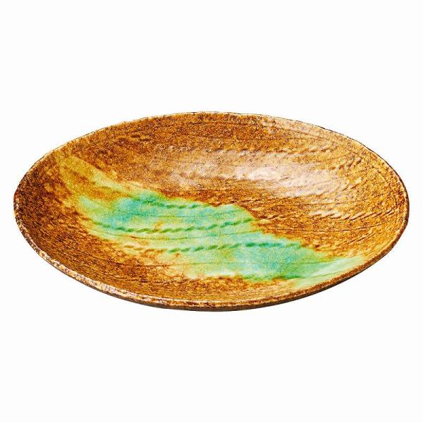陶里 第31集 岩清水　縄目楕円皿 78806-18124×19.5×3.5cm24×19.5×3.5cm