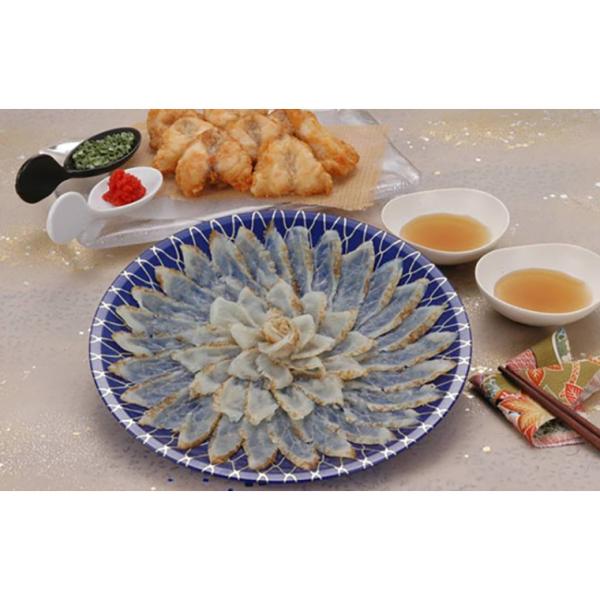 【全品送料無料】【わが街とくさんネット】■規格：まふく炙り刺身80g、プラスチック皿22cm、ふぐから揚げ粉付き200g、ポン酢35g、モミジオロシ16g■サイズ(mm)：300×235×60■ギフト対応・ラッピング対応：簡易包装のみOK・...