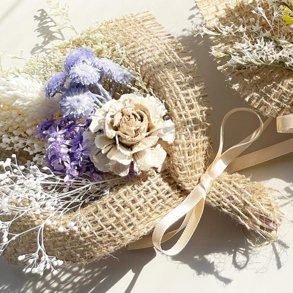 インテリア、プチギフトにもぴったり！小さなミニ麻ブーケ♪------------ 　【おすすめ用途】※熨斗やギフト包装対応ができない場合がございます。各商品ページでご確認ください。 内祝 出産 結婚 新築 快気祝 開店 開業 結納 香典 引...