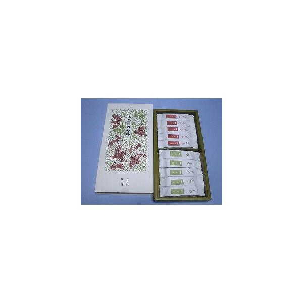 山口の外郎の特徴である「わらび粉」を使用した「ういろう」で、小豆のこしあんと抹茶の２種類の味を詰め合わせました。わらび粉を使った特有のぷりんとした食感と上品な味わいをお楽しみ頂ける、西の京「山口」の伝統銘菓です。●商品内容：本多屋の外郎重ね...