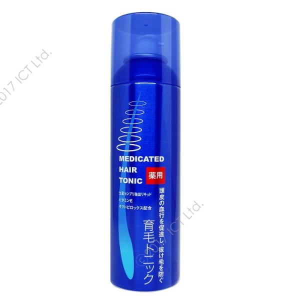 【薬用 育毛トニック 180g 薬用（男性・レディース兼用）医薬部外品】　　【商品の特長】　■スッキリ爽快な使い心地。爽快感が持続します。　■薬効成分が頭皮の血行を促進し、抜け毛を防ぎます。（生薬センブリ抽出液・ビタミンＥ）　■殺菌効果で脱...
