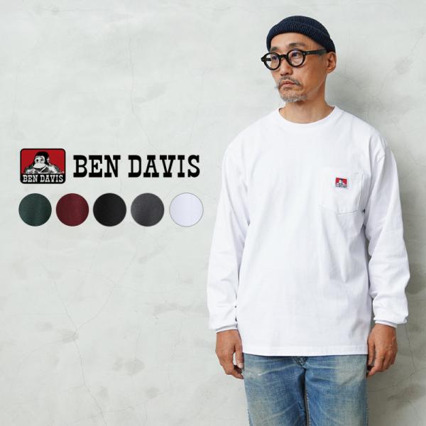 ■商品説明BEN DAVISからカジュアルからストリートまで幅広いスタイルに自然に馴染む、L/S ポケット Tシャツが登場しました。厚手の7オンスコットン素材を使用しており、丈夫で耐久性に優れています。しっかりとした生地感ながらも肌触りが柔...