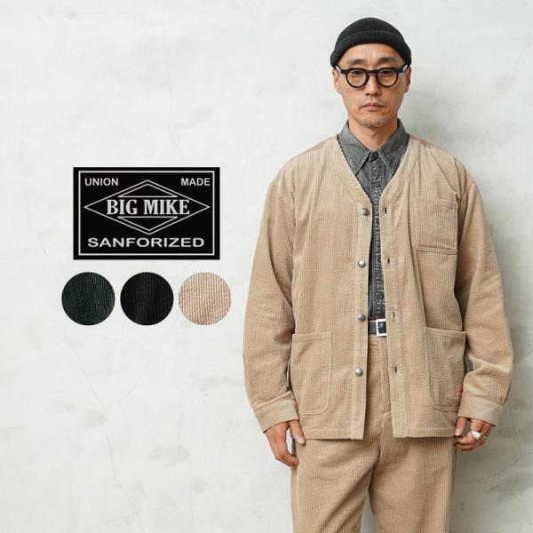 ■商品説明BIG MIKEから、6ウェルの太畝コーデュロイを使用したエンジニアジャケットが登場しました。コットン100%の太軸コーディロイの生地を使用。洗いにかけたウォッシュド加工を採用しており、着初めから柔らかく、まるでスウェットのような...