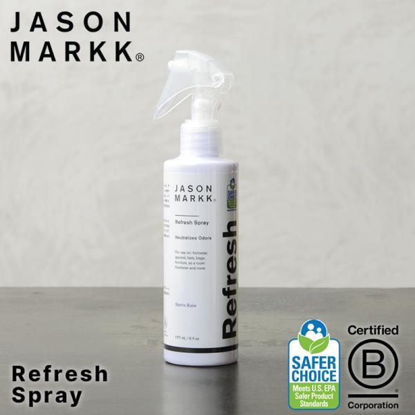 ■商品説明Jason Markk ジェイソンマーク Refresh Spray リフレッシュスプレーのご紹介です。リフレッシュスプレーは、不快な臭いをすばやく消臭し、シエラレインの爽やかな香りで包み込みます。シエラレインは、ソフトでミルキー...