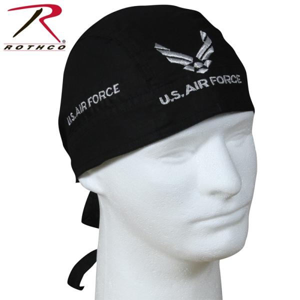 Rothco U.S. Air Force HeadwrapROTHCOのヘッドラップです。サイズ調整可能取り寄せはご注文からお届けまで約3週間前後お日にちを頂いております。素材:Cotton ワイパー