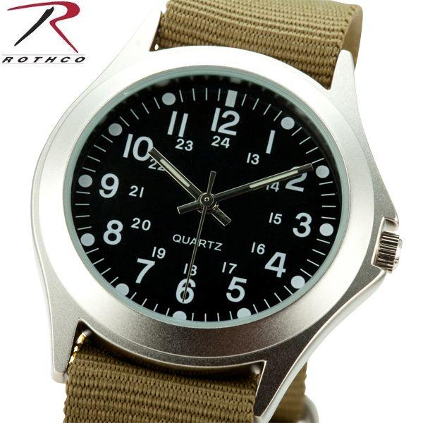 品名：MILITARY STYLE QUARTZ WATCH品番：4127ROTHCO ロスコ 4127 MILITARY STYLE QUARTZ WATCH ミリタリー スタイル クォーツ ウォッチのご紹介です。金属製ケースでストラップ...