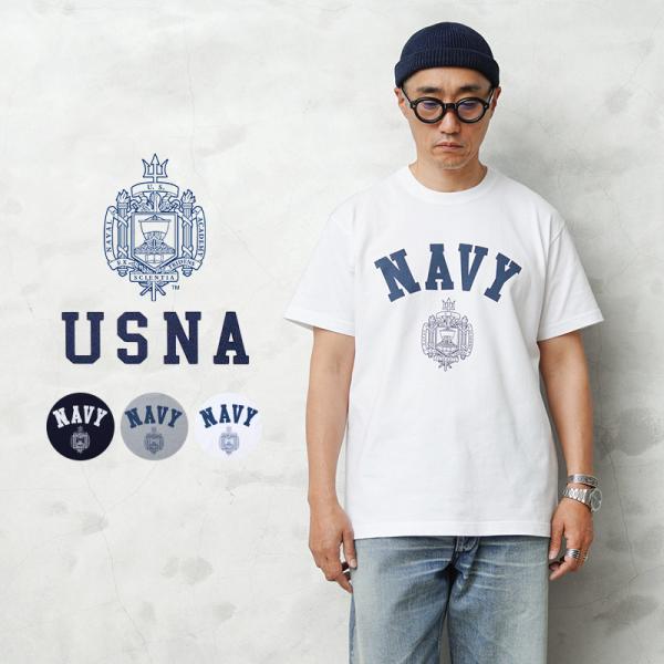 ■商品説明アメリカ合衆国メリーランド州アナポリスにある「アメリカ海軍兵学校（United States Naval Academy）」のオフィシャルライセンスプリントを施した半袖Tシャツです。生地は通気性・吸水性ともに優れたコットン100%...
