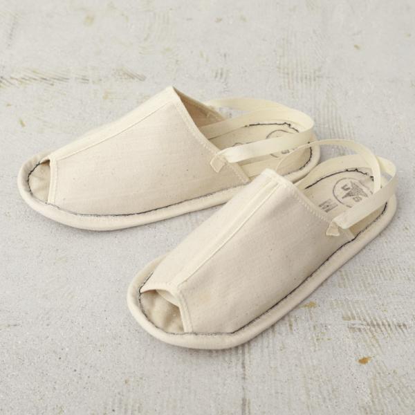 ■商品説明制式名称：SLIPPERS, CONVALESCENT PATIENTS' CANVAS, SIZE2米軍より放出された医療用のキャンバススリッパです。1969年に納入されたデットストック品で、未使用品となっています。踵部分にはM...