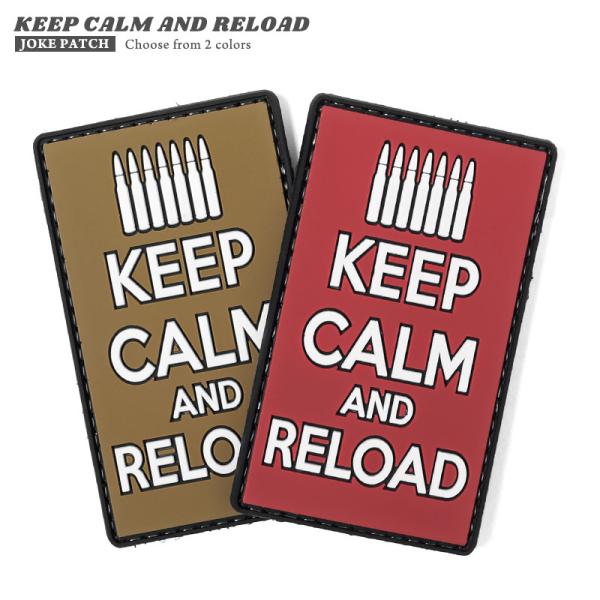 ■商品説明VT KEEP CALM AND RELOAD ラバー ベルクロワッペン / ジョークパッチのご紹介です。手軽に脱着できるベルクロタイプのワッペンです。イギリス政府が第二次世界大戦の直前にパニックに備えて作成したポスター「Keep...