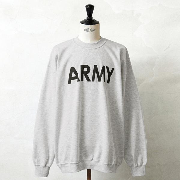 ■商品説明Tシャツやスウェット商品において北米No,１の売り上げを誇るブランドGILDAN製のARMYロゴプリントが目を惹く民生品スウェットシャツが入荷しました。首元はスタンダードなクルーネックで、肩の切り替えによる腕のゆったりしたシルエッ...