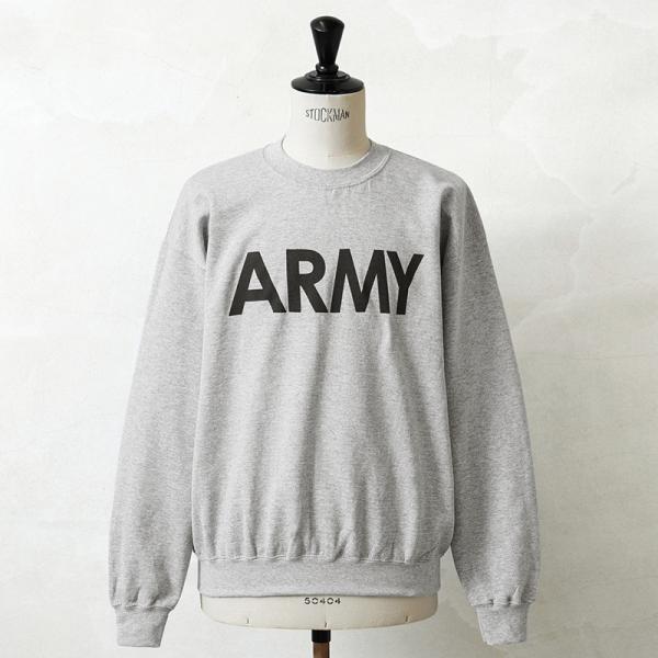 ■商品説明Tシャツやスウェット商品において北米No,１の売り上げを誇るブランドGILDAN製のARMYロゴプリントが目を惹く民生品スウェットシャツが入荷しました。首元はスタンダードなクルーネックで、肩の切り替えによる腕のゆったりしたシルエッ...