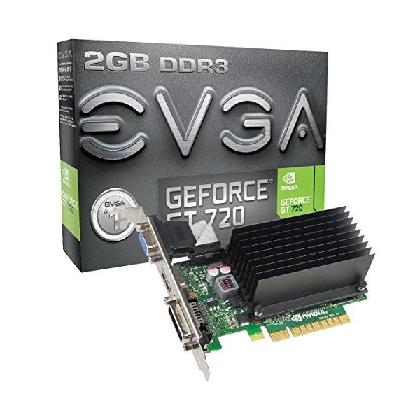 【商品名】EVGA GeForce GT 720 1GB DDR3 DVI/HDM/VGA Low Profile Passive Graphics Cards 01G-P3-2722-KR　 【カテゴリー】パソコン・周辺機器：PCパーツ