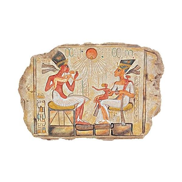 【商品名】Design Toscano King Akhenaton, Nefertiti and Daughters Stele Wall Sculpture 【カテゴリー】ホーム：インテリア