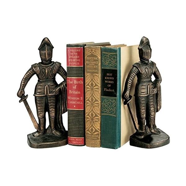 【商品名】Design Toscano Medieval Knight Iron Bookends 【カテゴリー】ホーム：インテリア