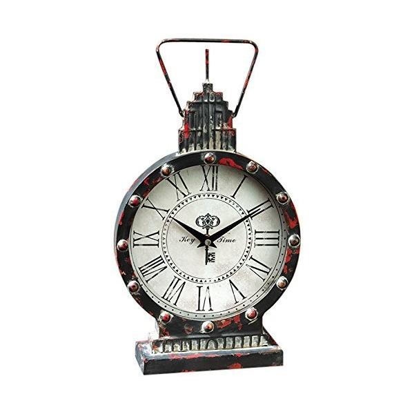 【商品名】Design Toscano Gotham Steampunk Metal Table Clock, Antique Black 【カテゴリー】ホーム：インテリア
