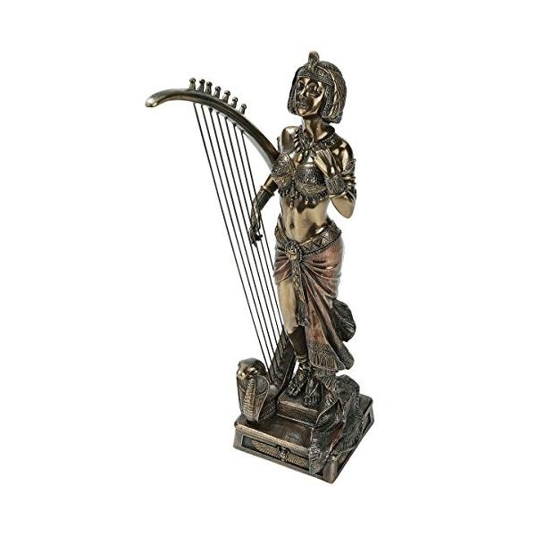 【商品名】Design Toscano 11 in. The Pharaohs Harpist Egyptian Statue 【カテゴリー】ホーム：インテリア