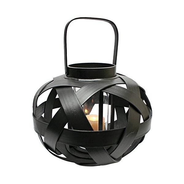 【商品名】Design Toscano Hakan 8-Inch Rattan Lantern, Small, Black 【カテゴリー】ホーム：インテリア