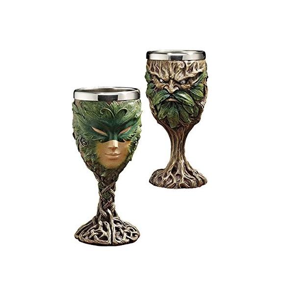 【商品名】Design Toscano Forest Spirits Greenman 2-Piece Goblet Set 【カテゴリー】ホーム：インテリア