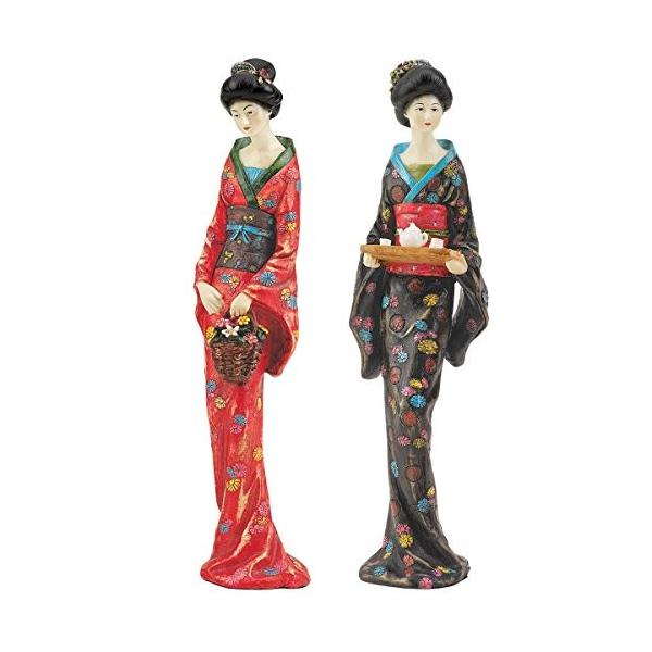 【商品名】Design Toscano Japanese Geisha Statue Sadayakko &amp; Koyukit 【カテゴリー】ホーム：インテリア